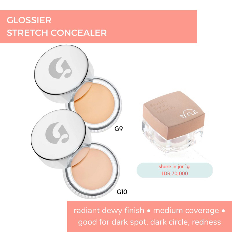 Jual Glossier Stretch Concealer Share in Jar | Shopee Indonesia