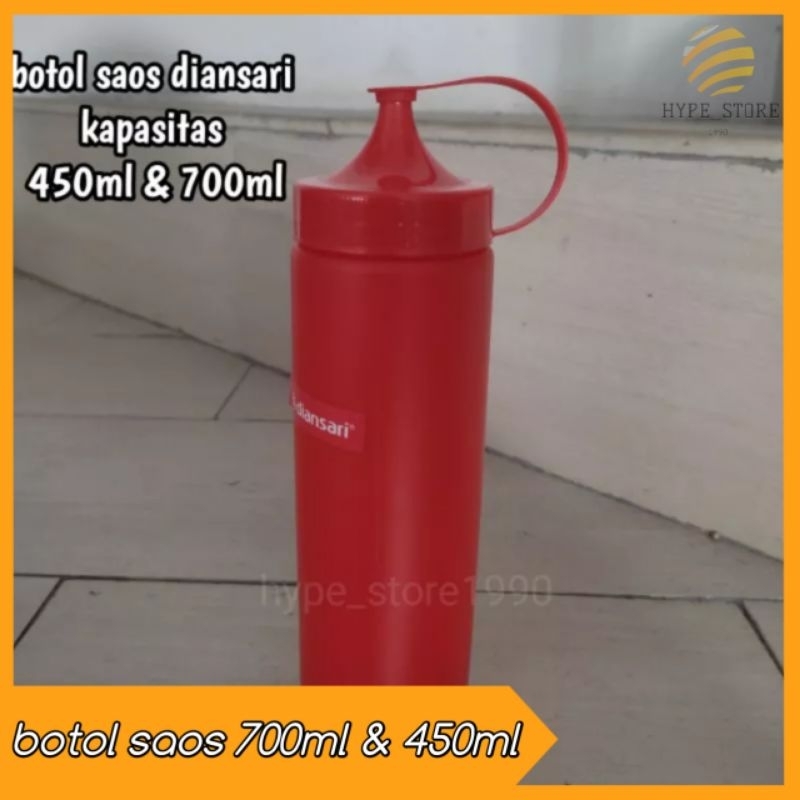 Jual botol saos diansari_merah/botol kecap/botol plastik tebal | Shopee ...