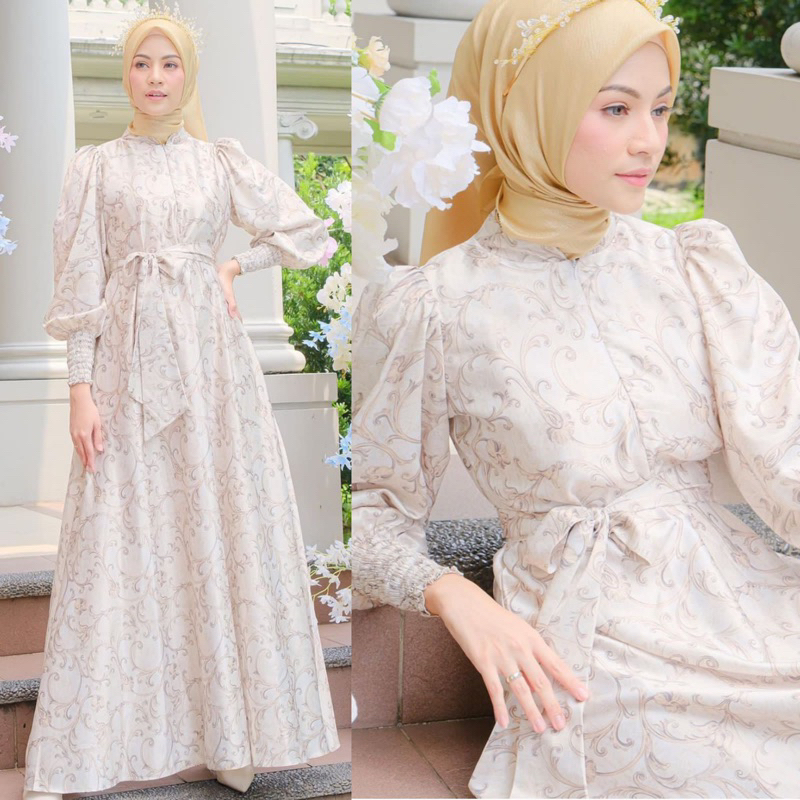 Jual GAMIS RAYA TERBARU PREMIUM / GAMIS SILK SUTRA HALUS SAGE GREEN ...