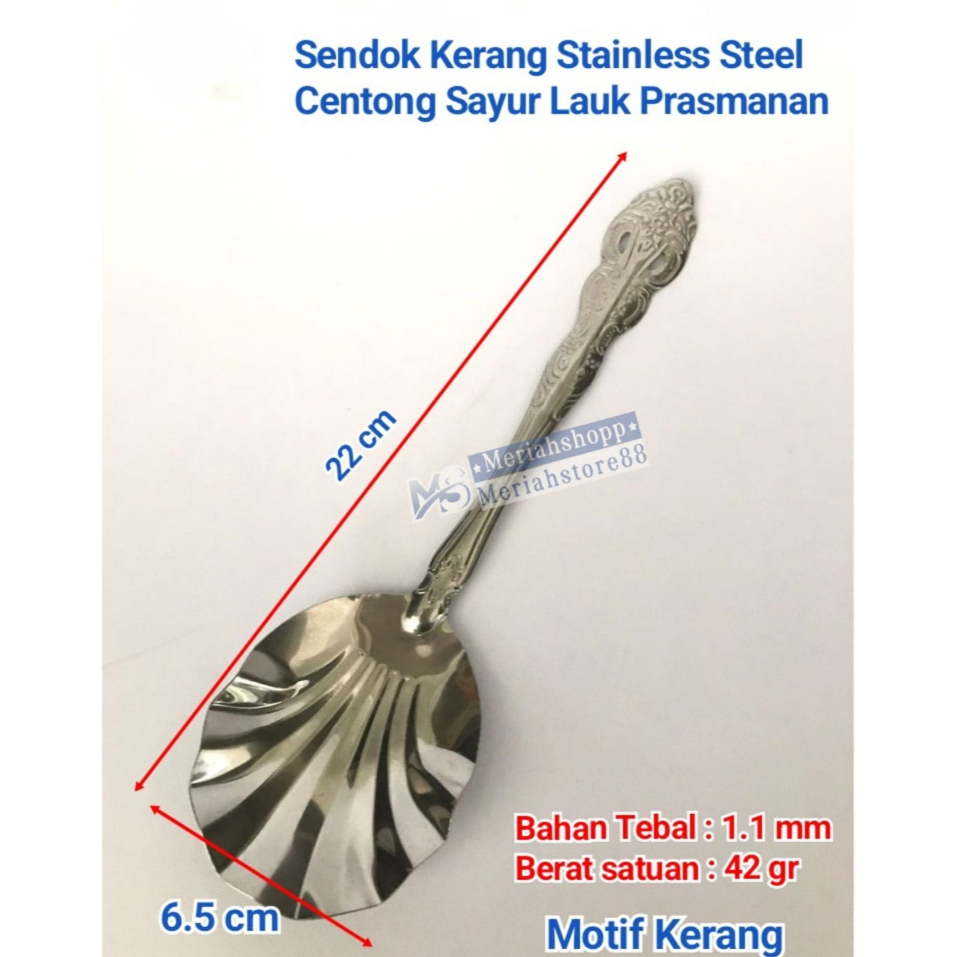 Jual Sendok Kerang Irus Centong Kerang TEBAL & BERAT 42gram Sendok Lauk ...