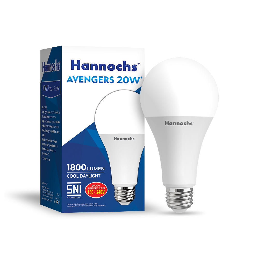 Jual Bohlam LED Hannochs Avenger 20 Watt Terang Bergaransi Lampu LED ...