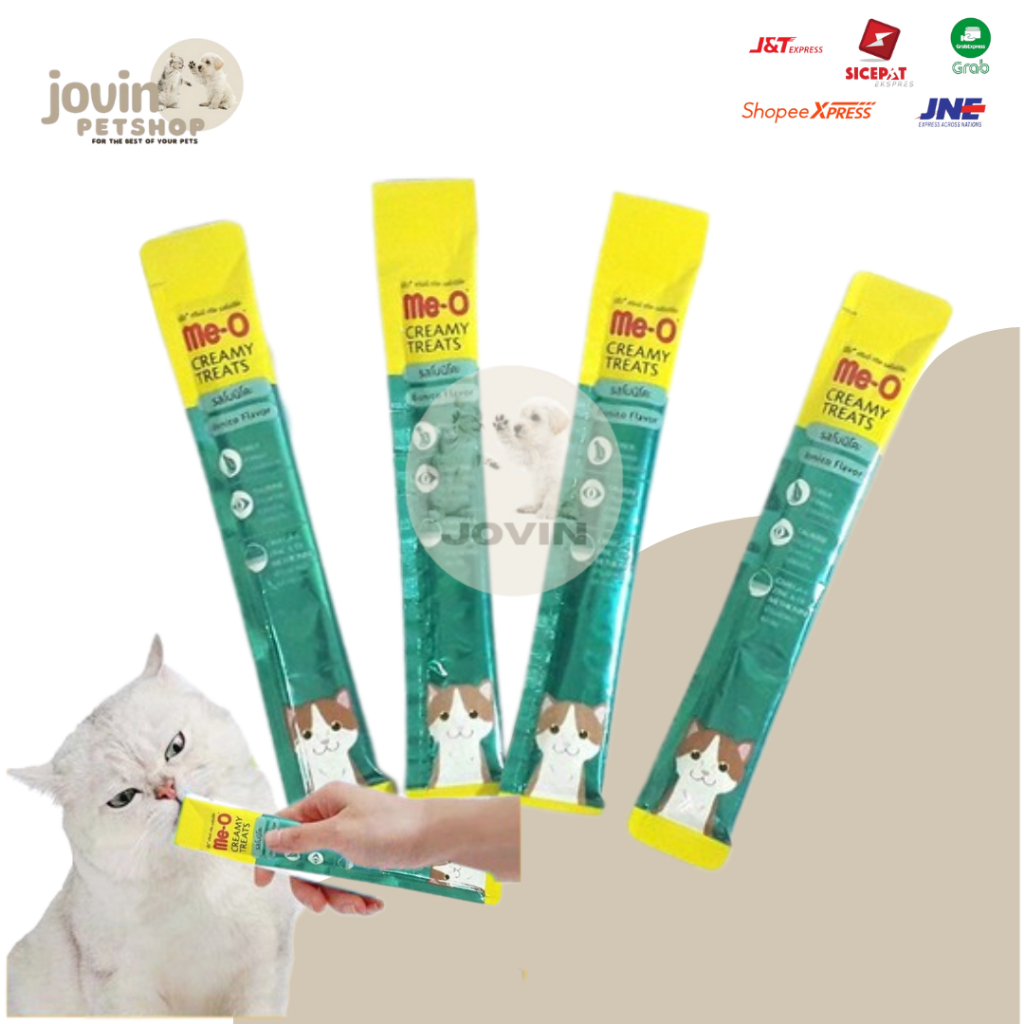 Jual MeO CREAMY TREATS BONITO Snack Kucing 15gr | Shopee Indonesia