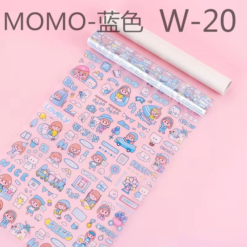 Jual STIKER SIAP TEMPEL/STIKER MOMO ROLL GULUNG SAMPUL/STIKER LUCU ...
