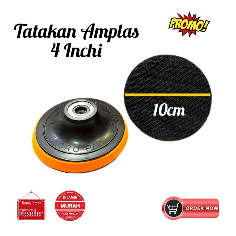 Jual Tatakan Amplas Velcro Gerinda Tangan Dudukan Amplas Bulat Velcro ...