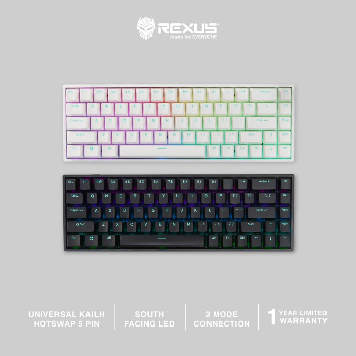 Jual Rexus Keyboard Gaming Mechanical DAIVA D68SF Max South Facing ...