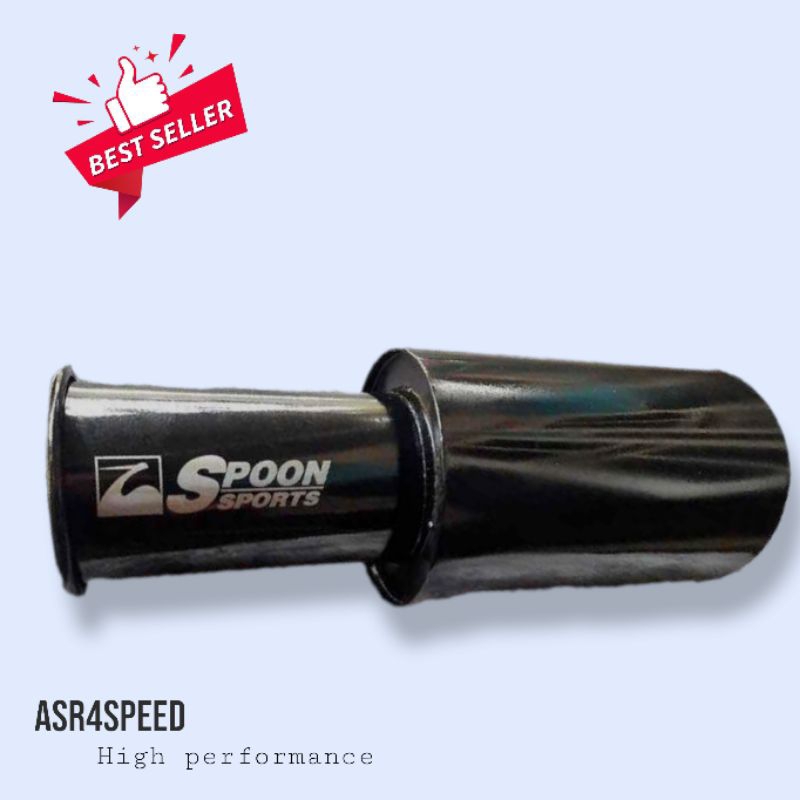 Jual Knalpot Spoon sport hitam galvanis series | Shopee Indonesia