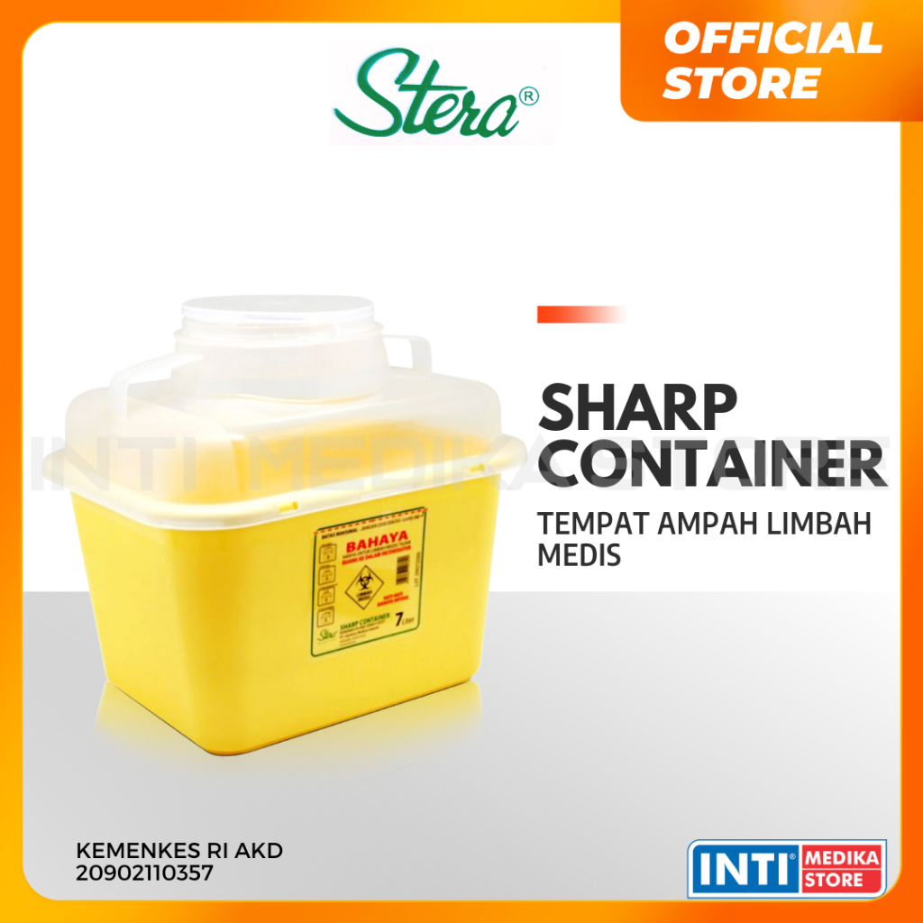 Jual STERA - Tempat Sampah Limbah Medis 1 / 5 / 7 Liter | Sharp ...