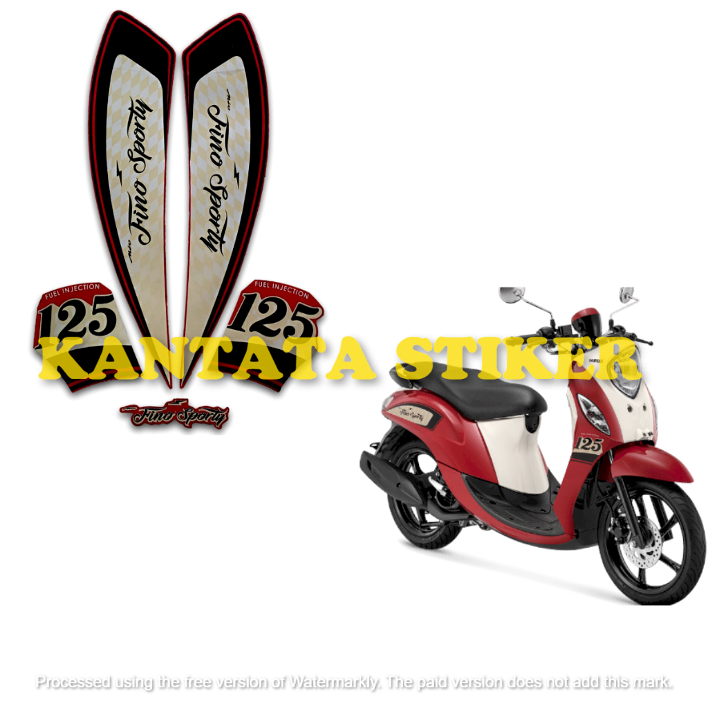 Jual STIKER STRIPING LIS LES BODY MOTOR YAMAHA FINO SPORTY 125 Fi 2021 ...