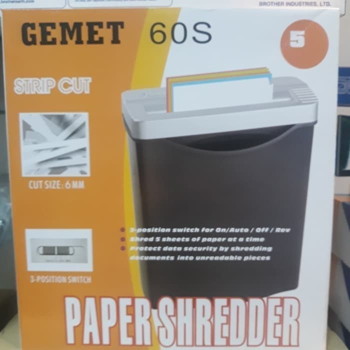 Jual PENGHANCUR KERTAS GEMET 60S / Paper Shredder / Mesin Penghacur ...