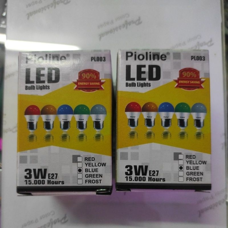 Jual lampu LED pioline biru dan kuning 3 watt | Shopee Indonesia