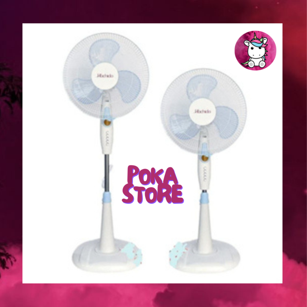 Jual KIPAS ANGIN BERDIRI / STAND FAN HACHIDA 16 INCH KAKI BULAT SF ...