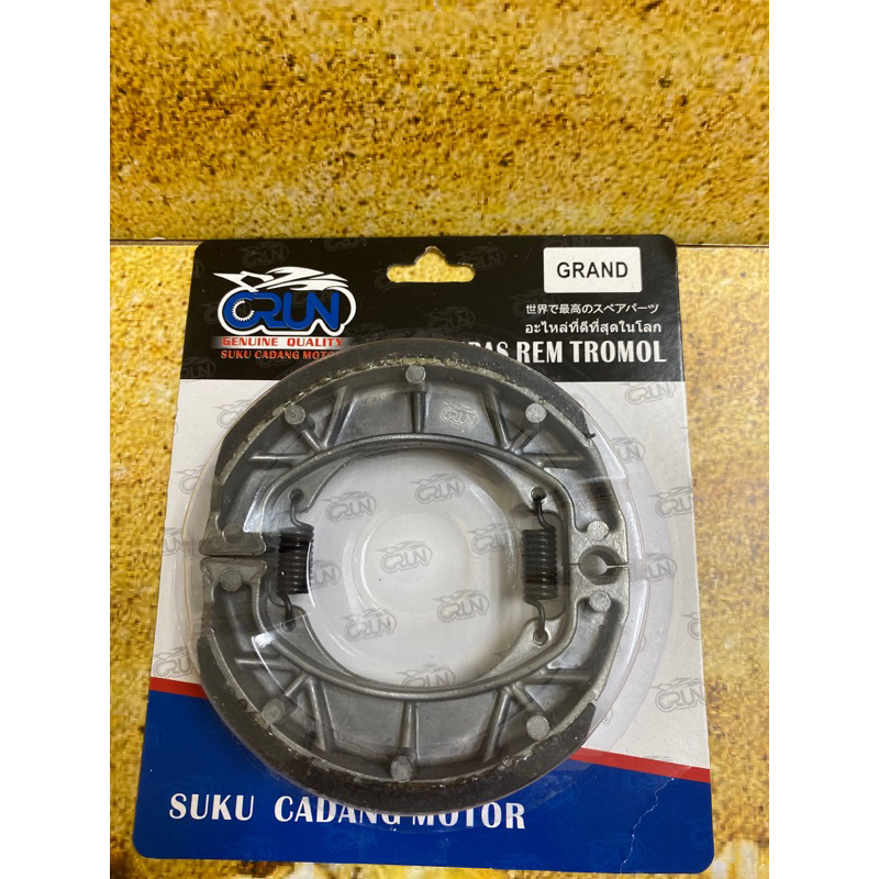 Jual (CRUN) Kampas Rem Belakang Tromol Grand / Supra / Supra X / Supra ...