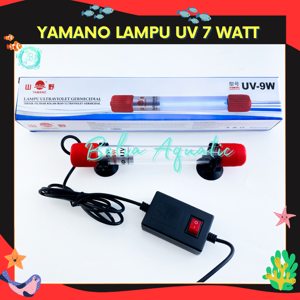 Jual YAMANO UV 7 Watt 7W Lampu UV Ultra Violet Aquarium Aquascape Lampu Anti Lumut Akuarium ...