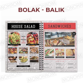 Jual Cetak Buku Menu Custom | Buku A4 Jilid Spiral | Buku Daftar Harga ...