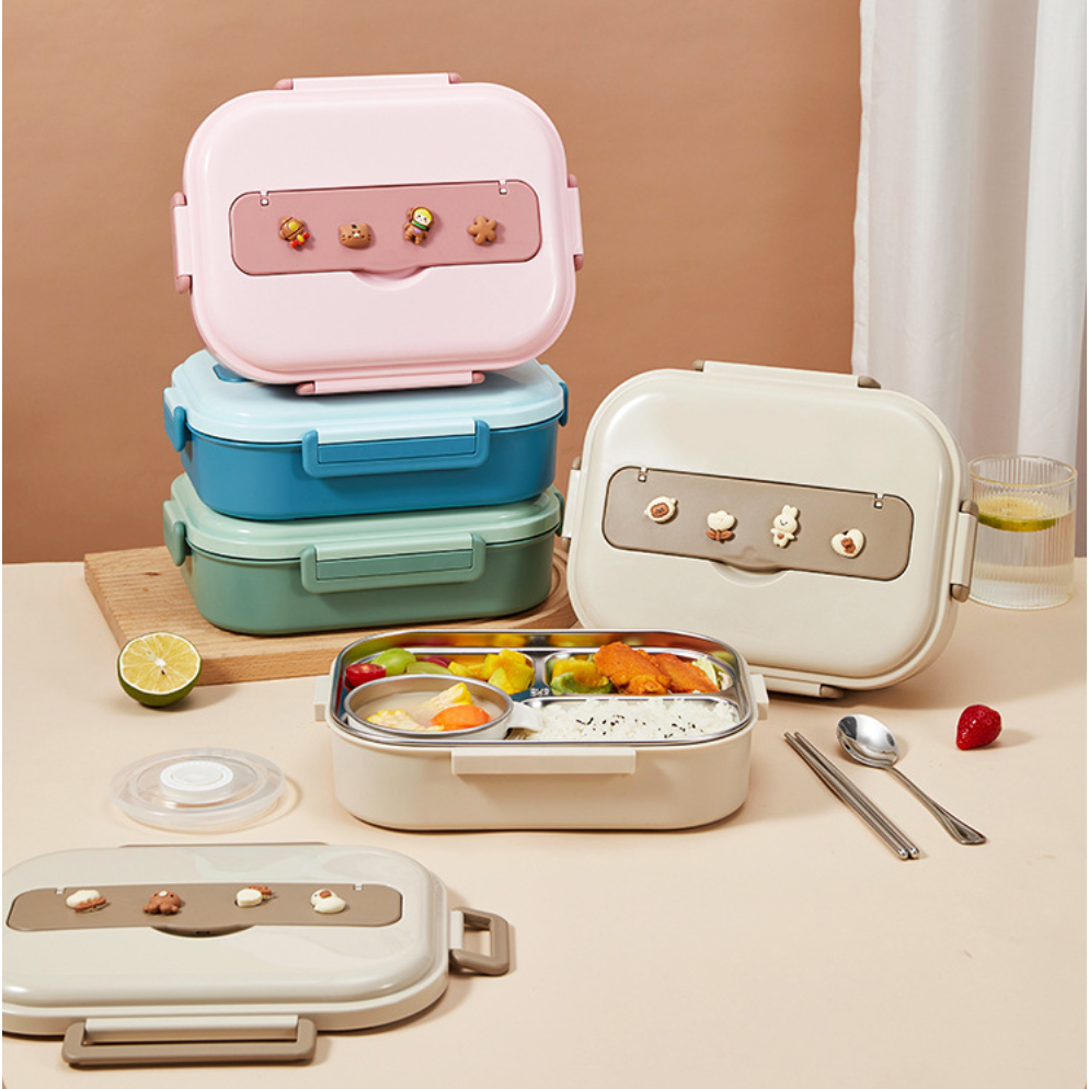 Jual DIY Lunchbox Stainless 4 sekat kotak bekal | Shopee Indonesia