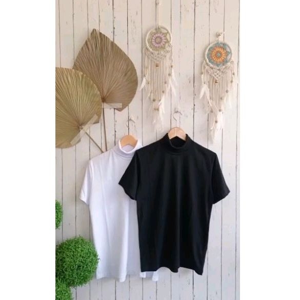 Jual Kaos Kerah Pria Turtle neck ( Warna Hitam ) | Shopee Indonesia