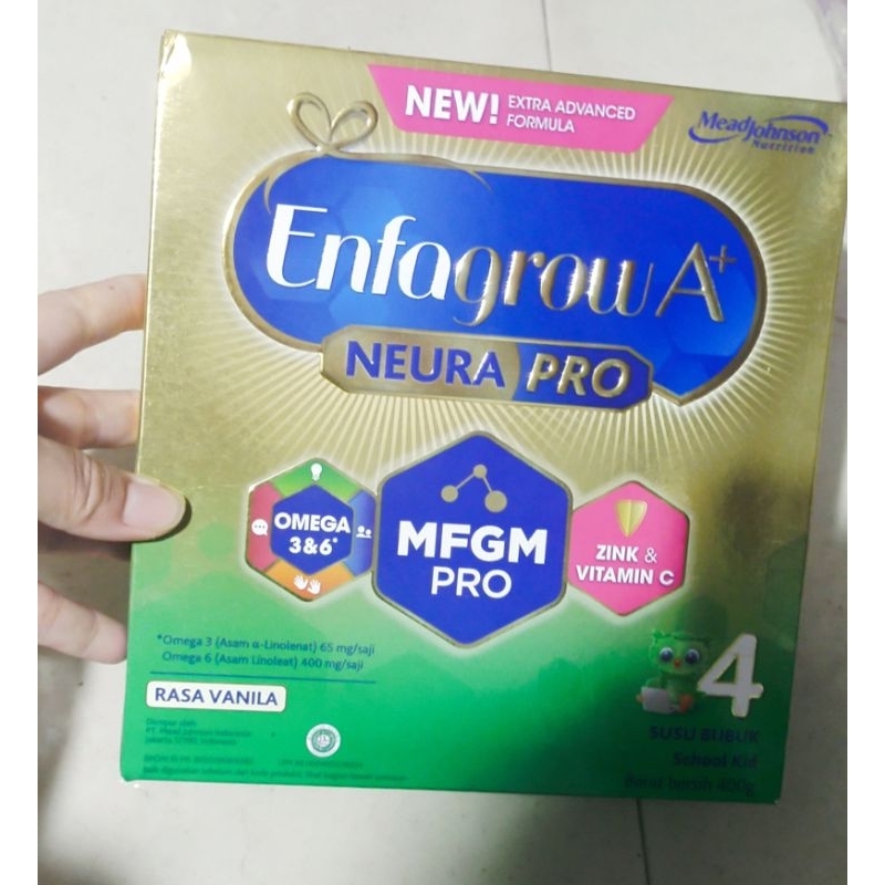 Jual susu enfagrow 400 gr neura pro 4 rasa vanila exp 06 2024 | Shopee ...