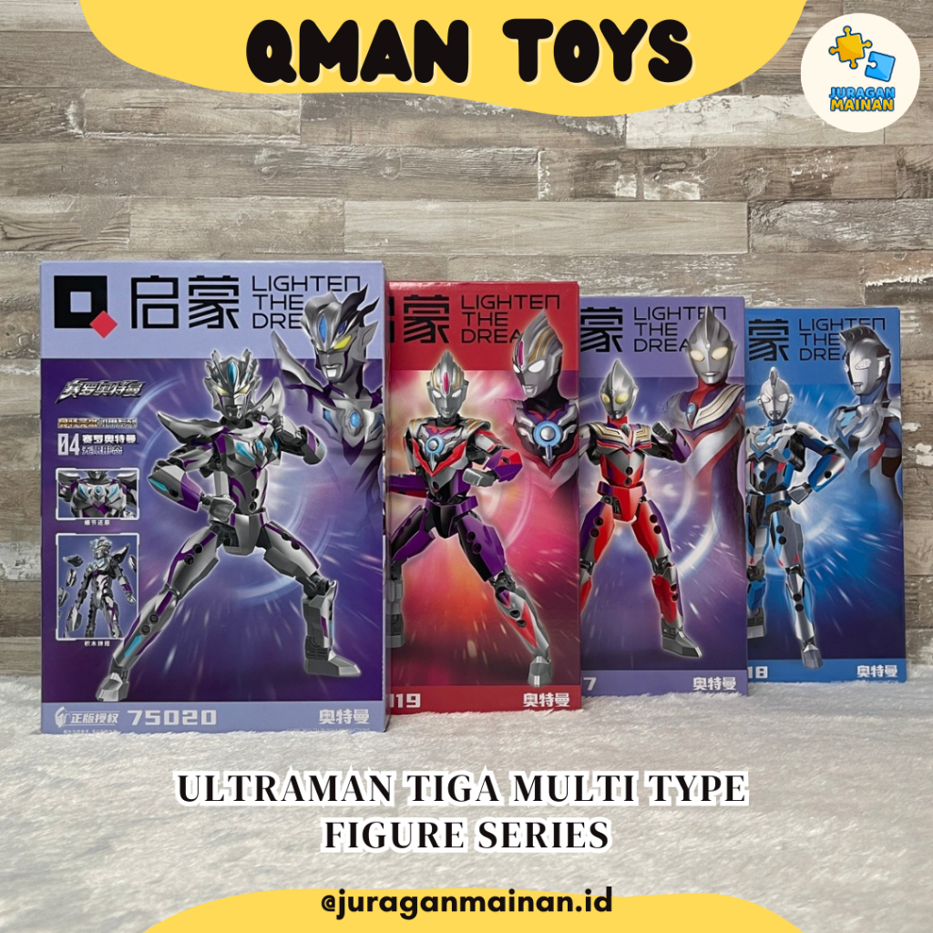 Jual QMAN TOYS Ultraman Figure Series - Bricks bongkar susun brick ...