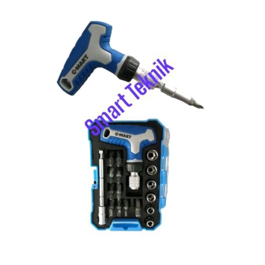 Jual Smart Obeng T rachet set obeng shock T ratchet | Shopee Indonesia