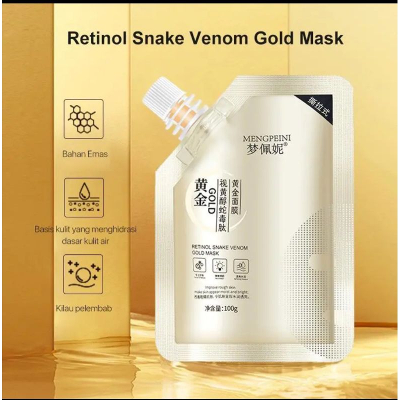 Jual Retinol Snake Venom Gold Mask 100% Original | Shopee Indonesia