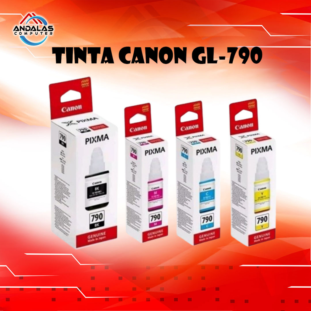 Jual TINTA CANON GL 790 Gi790 REFILL PENGGANTI ORIGINAL PRINTER G1000 ...