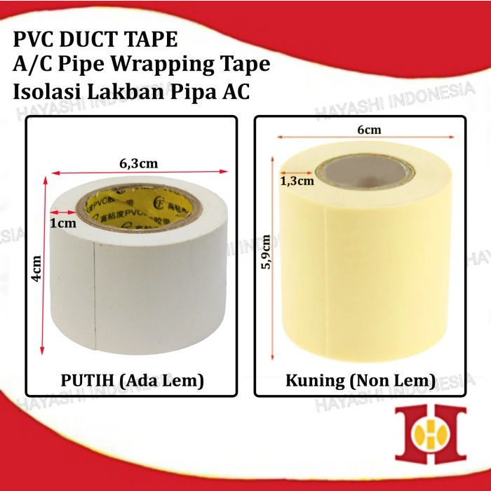 Jual Isolasi Solasi Lakban Pembalut Pembungkus Selang Pipa AC Lem Duct ...