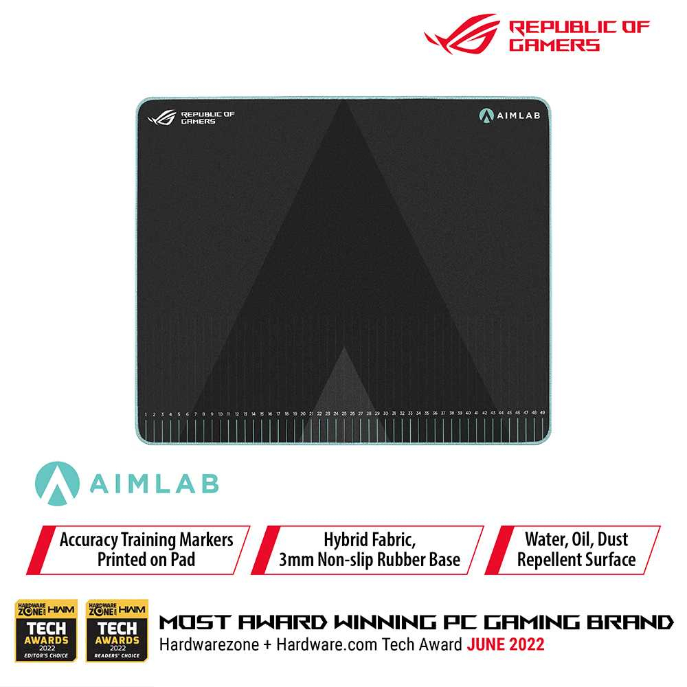 Jual Asus ROG Hone Ace Aim Lab Edition Gaming Mouse Pad, 508 X 420 x 3 ...