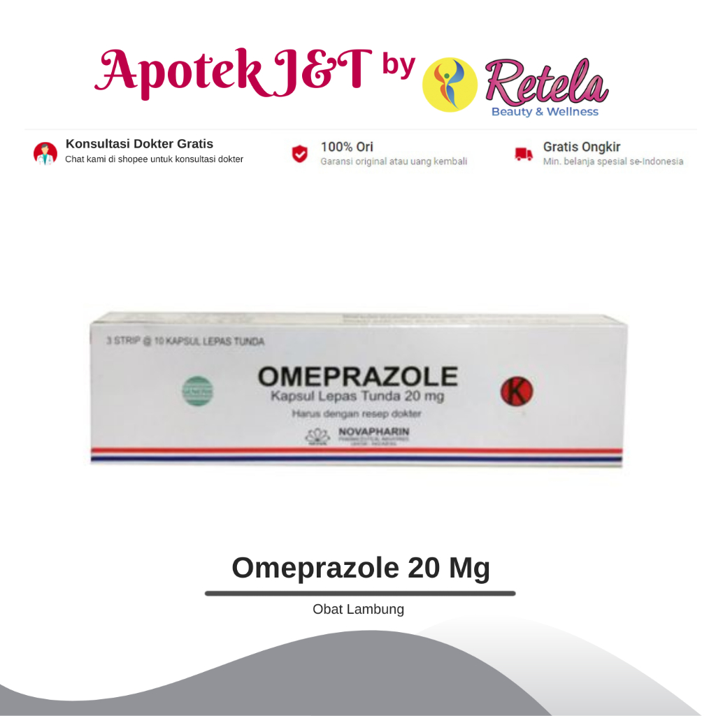 Jual Omeprazole 20Mg 1 Strip 10`S/ Obat Magh / Asam Lambung / Tukak Lambung | Shopee Indonesia