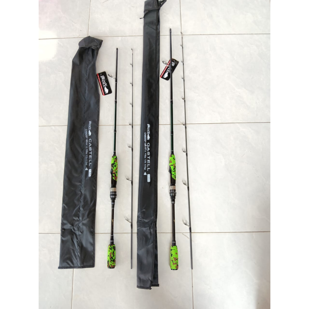 Jual Joran Pancing Spinning Iroly Castel165 180 Packing Paralon carbon ...