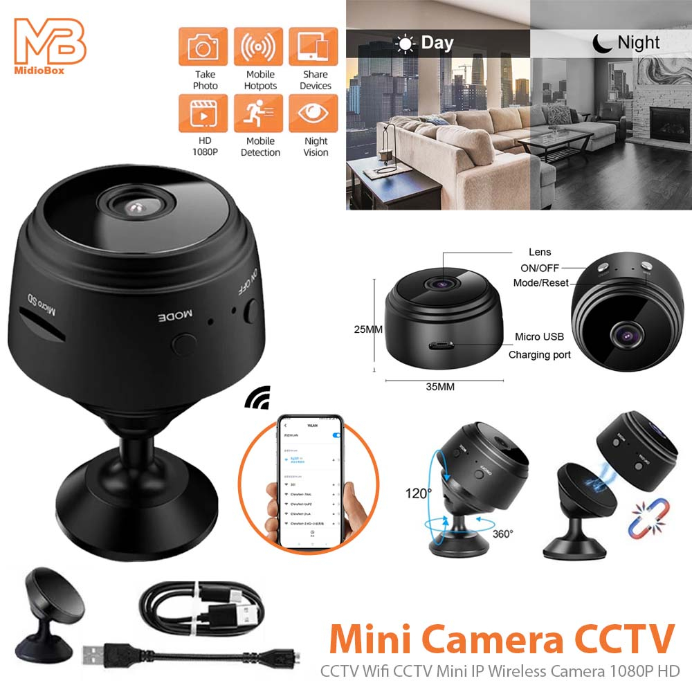Jual CCTV Wifi CCTV Mini IP Wireless Camera CCTV Wide Angle Smart Net ...