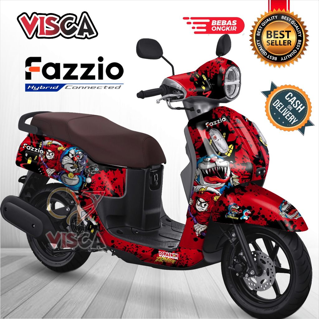 Jual Decal Yamaha Fazzio Full Body Stiker Fazzio Variasi Full Body Striping Yamaha Fazzio ...