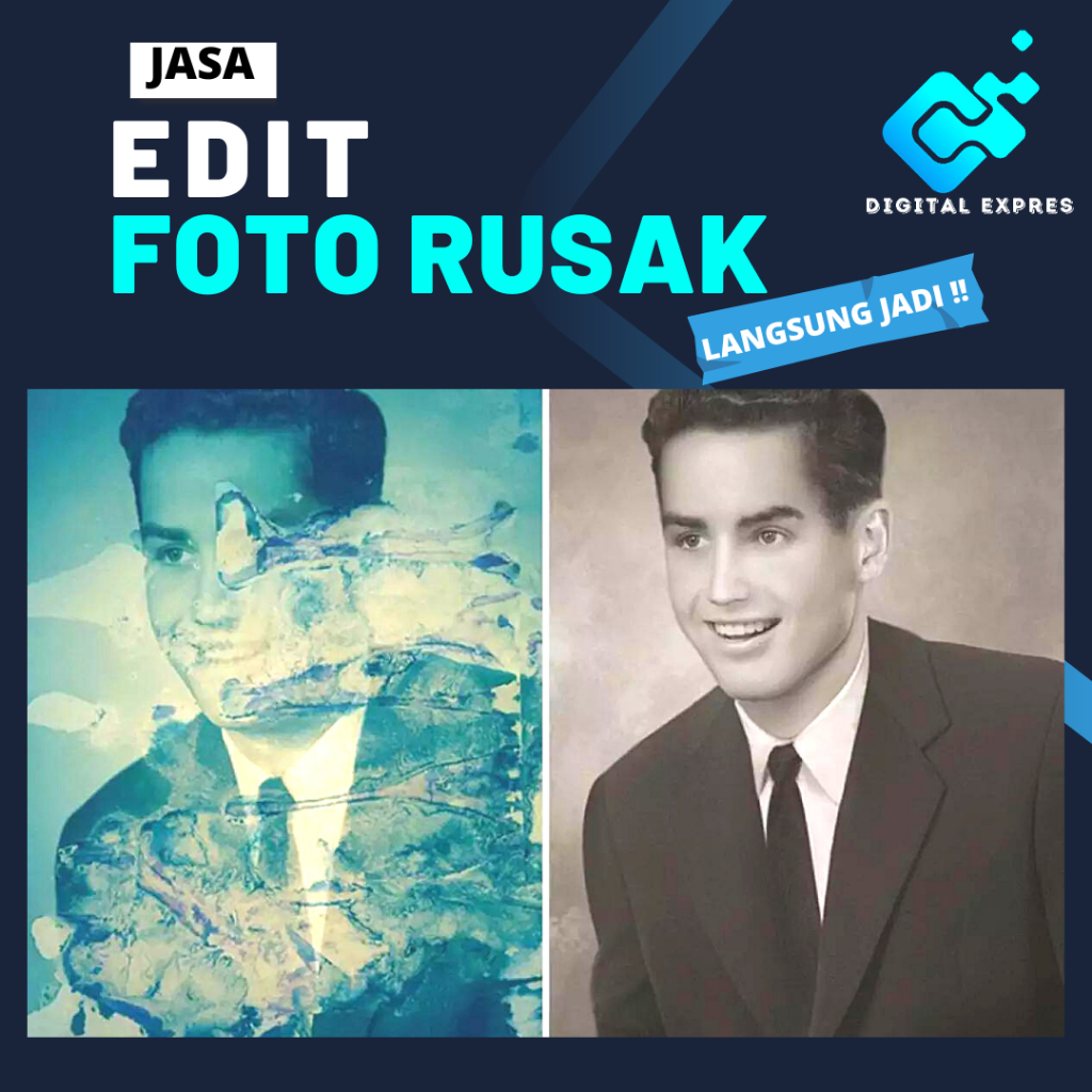 Jual restorasi foto jadul rusak / remake ulang foto & edit segala macam ...