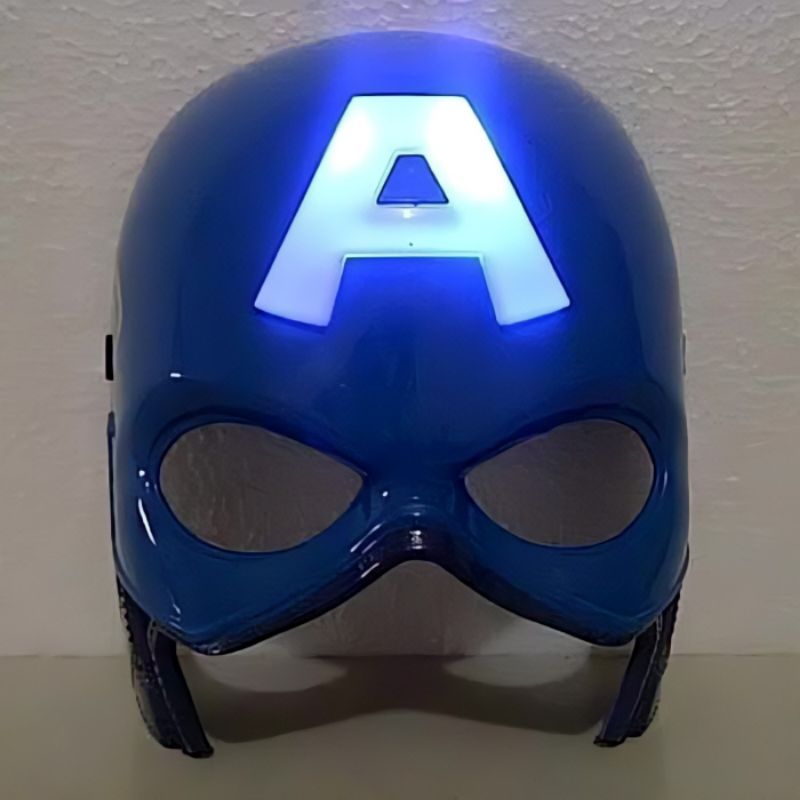 Jual Mainan Topeng Captain America Baterai Nyala Lampu LED dan suara ...