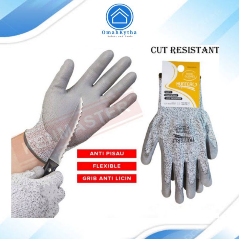 Jual Sarung Tangan Cut Resistant - Sarung Tangan Safety Gunter | Shopee ...
