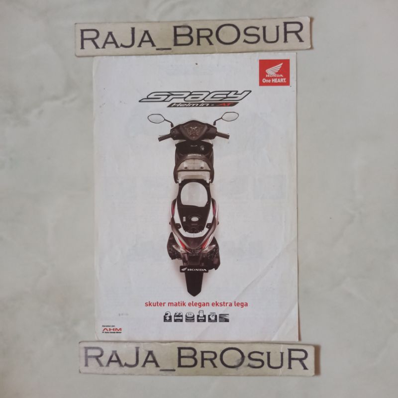 Jual Poster brosur katalog flyer mini Honda Spacy Helm In AT Karburator ...