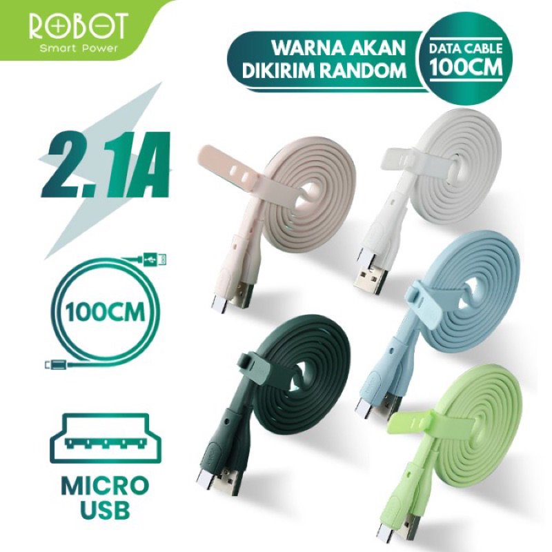 Jual KABEL DATA ROBOT MICRO USB RGM Fast Quick Charge 18W Original ...
