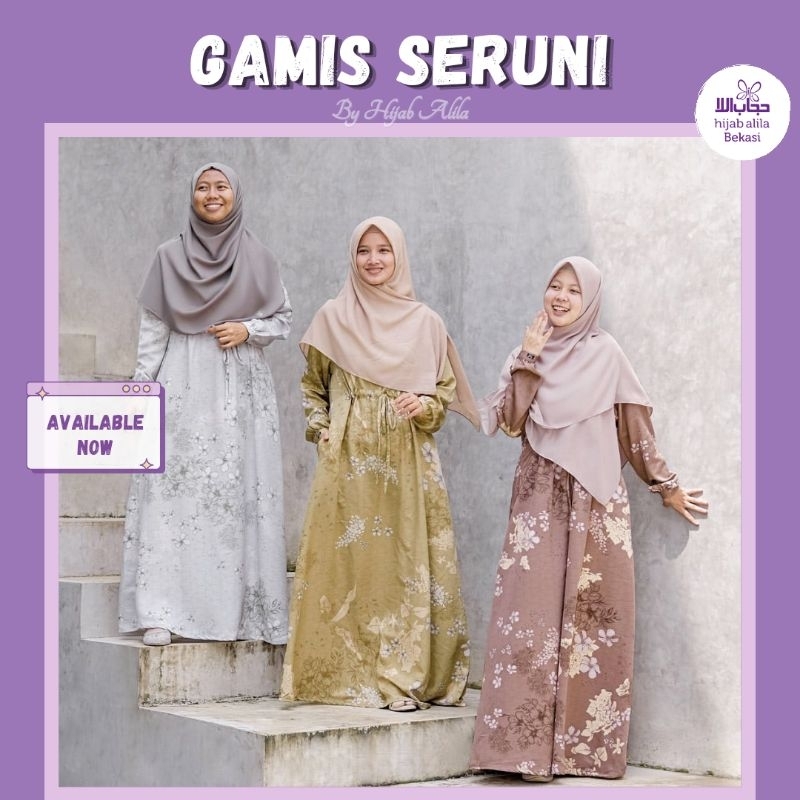 Jual GAMIS SERUNI BY HIJAB ALILA | Shopee Indonesia