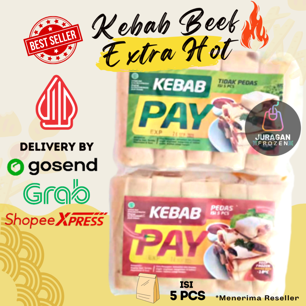 Jual KEBAB MINI BEEF DAGING SAPI ORI FROZEN / KEBAB PAY TURKI ENAK ...