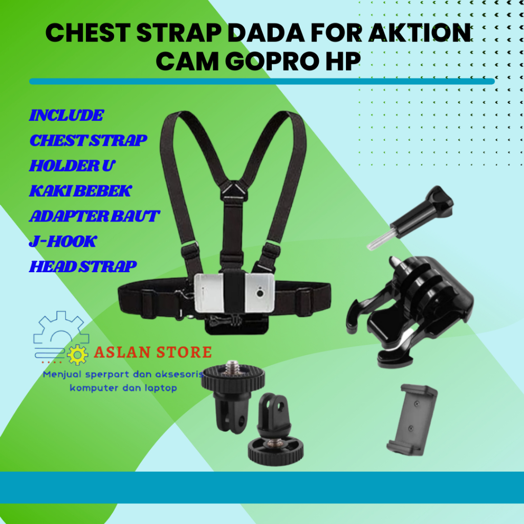 Jual Chest Strap Holder HP Tali Dada Handphone & Mount Kamera Body Belt ...