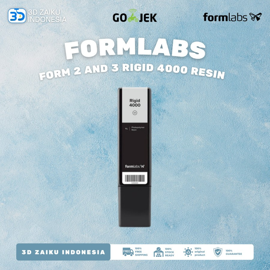 Jual Original Formlabs Form 2 and 3 Rigid 4000 Resin for 3D Printing ...