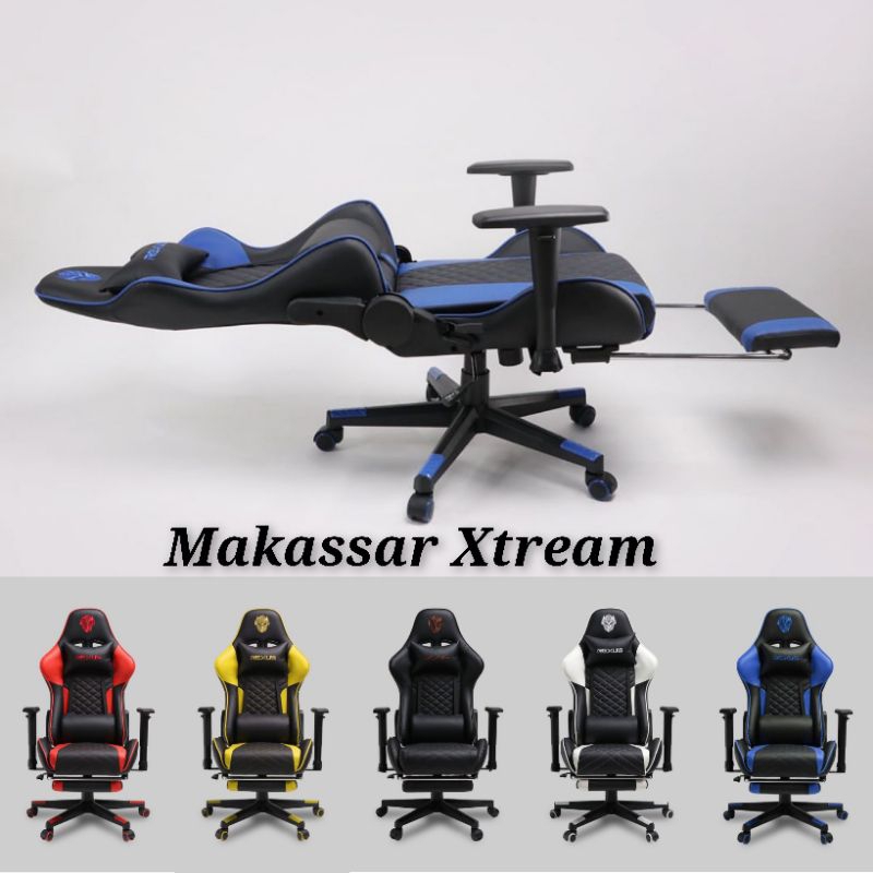Jual KURSI GAMING REXUS 100 MAX FOOTREST | Shopee Indonesia