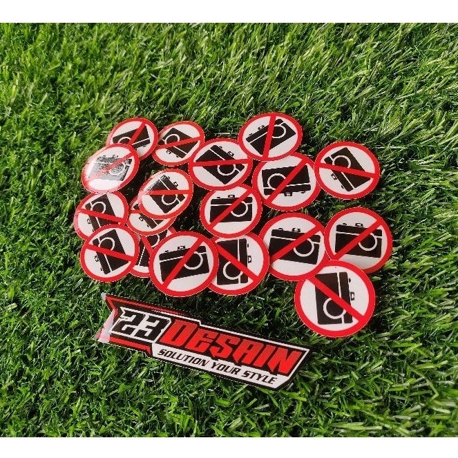 Jual sticker no camera sticker dilarang foto stiker viral | Shopee ...