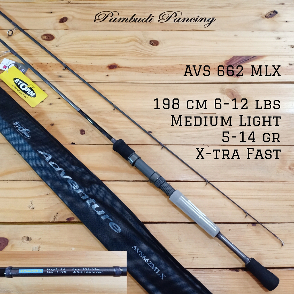 Jual STORM | Joran STORM AVS NEW ADVENTURE Gen 1 Reborn Spinning Rod ...