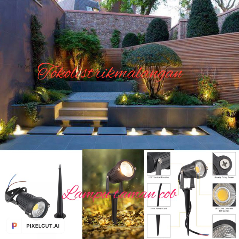 Jual LAMPU TAMAN TANCAP LED KUNING/LAMPU LED TAMAN TANCAP/LAMPU LED ...