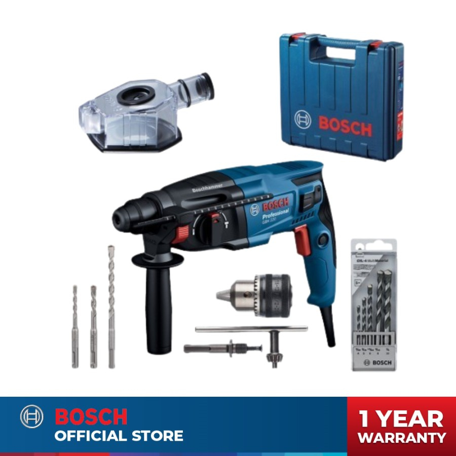 Jual Bosch Rotary Hammer GBH 220 KIT / Mesin Bor Bobok Set | Shopee Indonesia