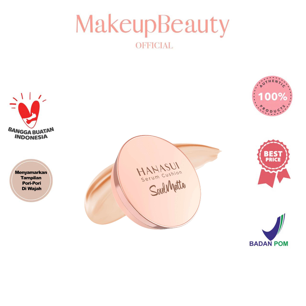 Jual HANASUI Serum Cushion SoulMatte 15g | Foundation | Flawless ...