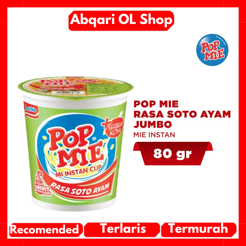 Jual Pop Mie Rasa Soto Ayam Jumbo 77gr Satuan | Shopee Indonesia