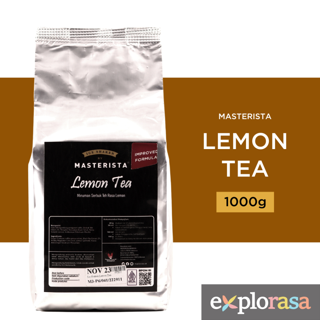 Jual Bubuk Minuman Masterista - Ice Shaken Lemon Tea 1Kg | Shopee Indonesia