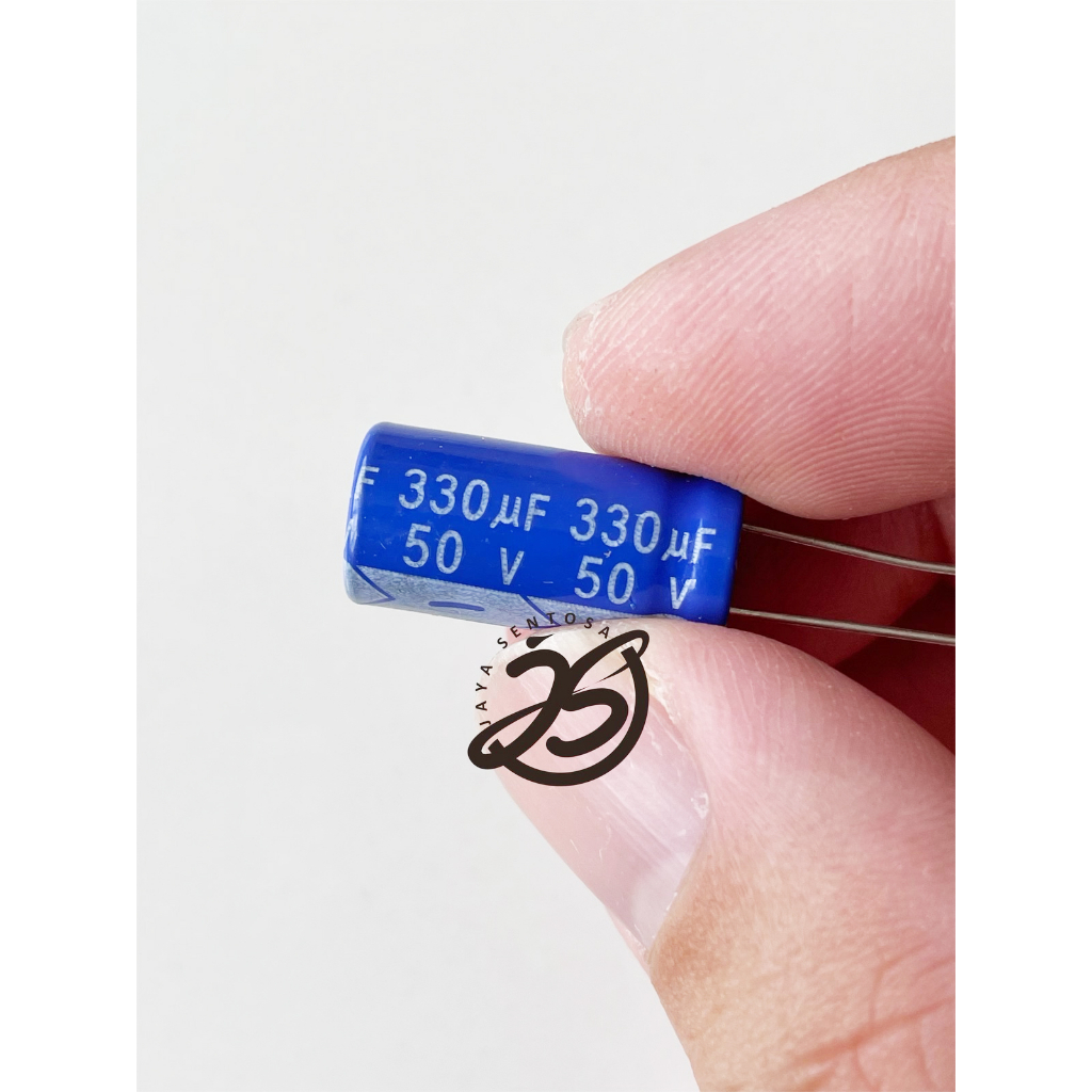 Jual ELCO 330UF 50V (1 BUAH) KAPASITOR CAPACITOR ELCO KAPASITOR ELKO KAPASITOR 330 UF 50 V ups ...
