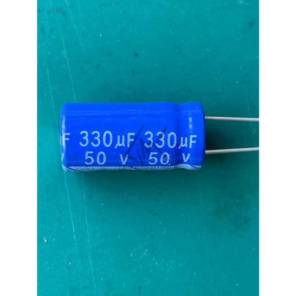 Jual 5 BUAH ELCO 330UF 50V KAPASITOR CAPACITOR ELCO KAPASITOR ELKO 330 UF 50VOLT ups | Shopee ...